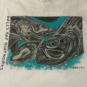 Gildan | Shirts | Vintage Rare Out Of Stock Hells Bay Boatworks Tim ...